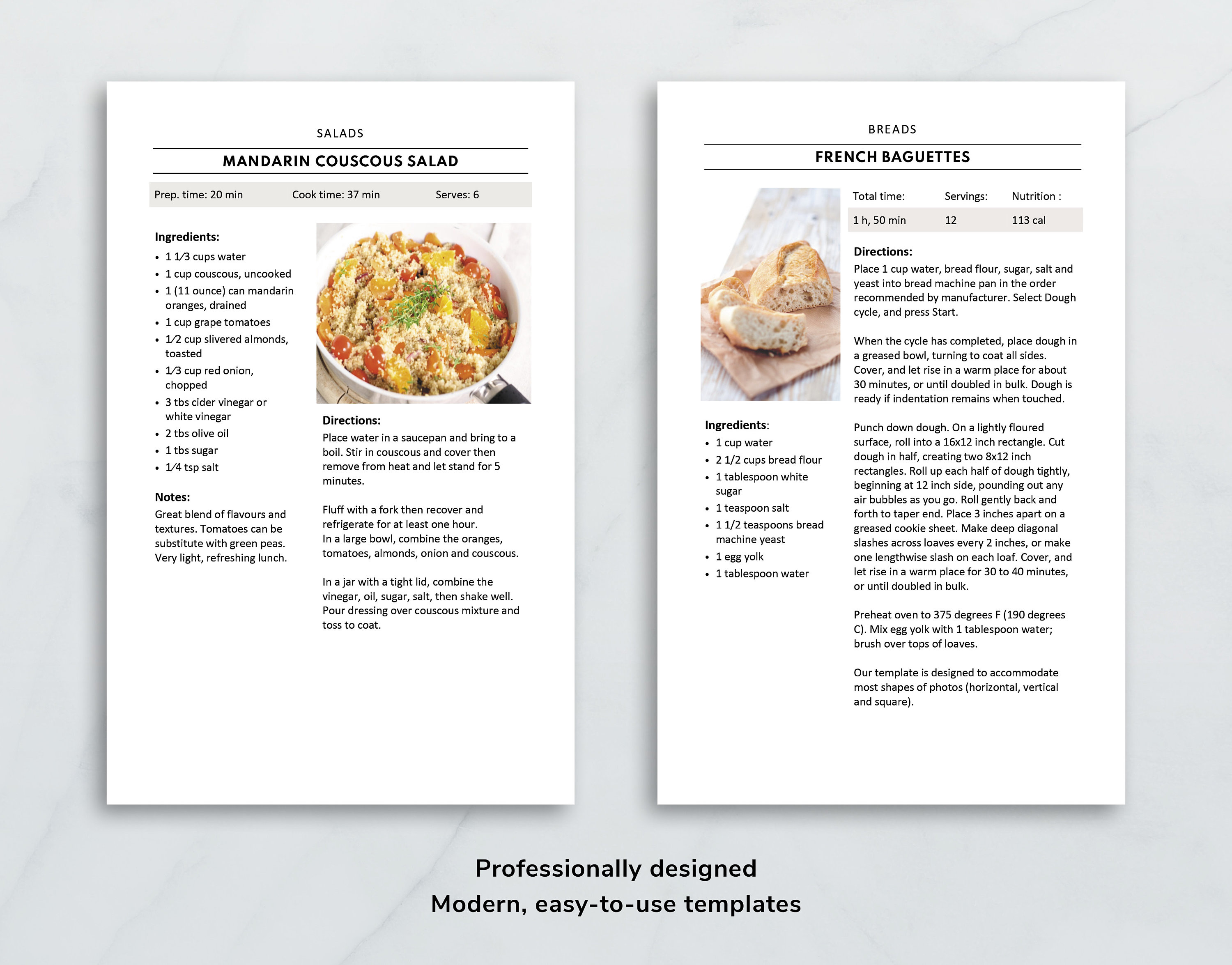 Half Letter Recipe Template Editable Recipe Pages Kitchen - Etsy Canada