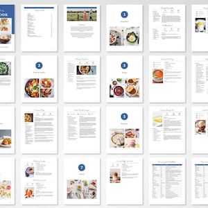 Editable Recipe Book, Word Template, Printable Cookbook Binder, Kitchen ...