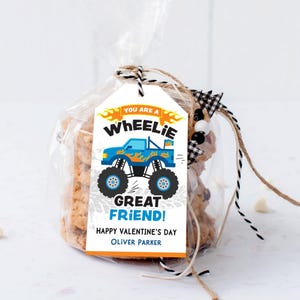 You Are a Wheelie Great Friend, Printable Kids Classroom Valentine Card ...