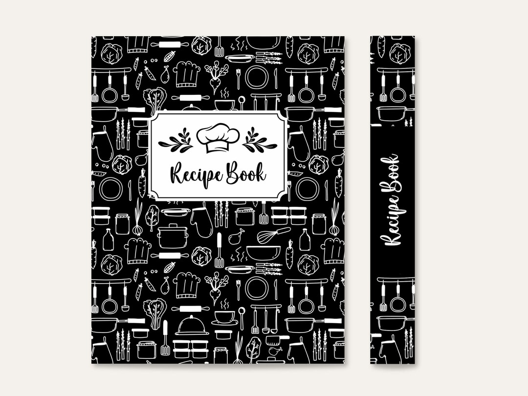 Editable Recipe Binder Cover and Spine, Kitchen Binder Dividers ...