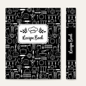 Editable Recipe Binder Cover and Spine, Kitchen Binder Dividers ...