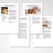 Half Page Recipe Template for MS Word, Half Letter Editable Template ...