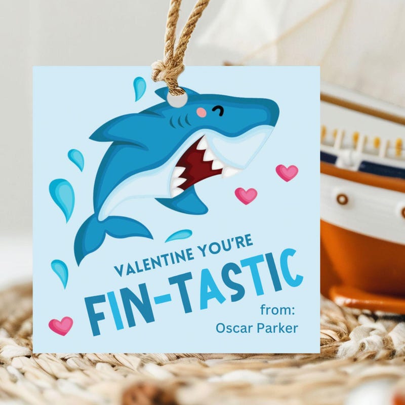 Shark Valentine - Etsy