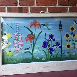 Painted Window - Etsy