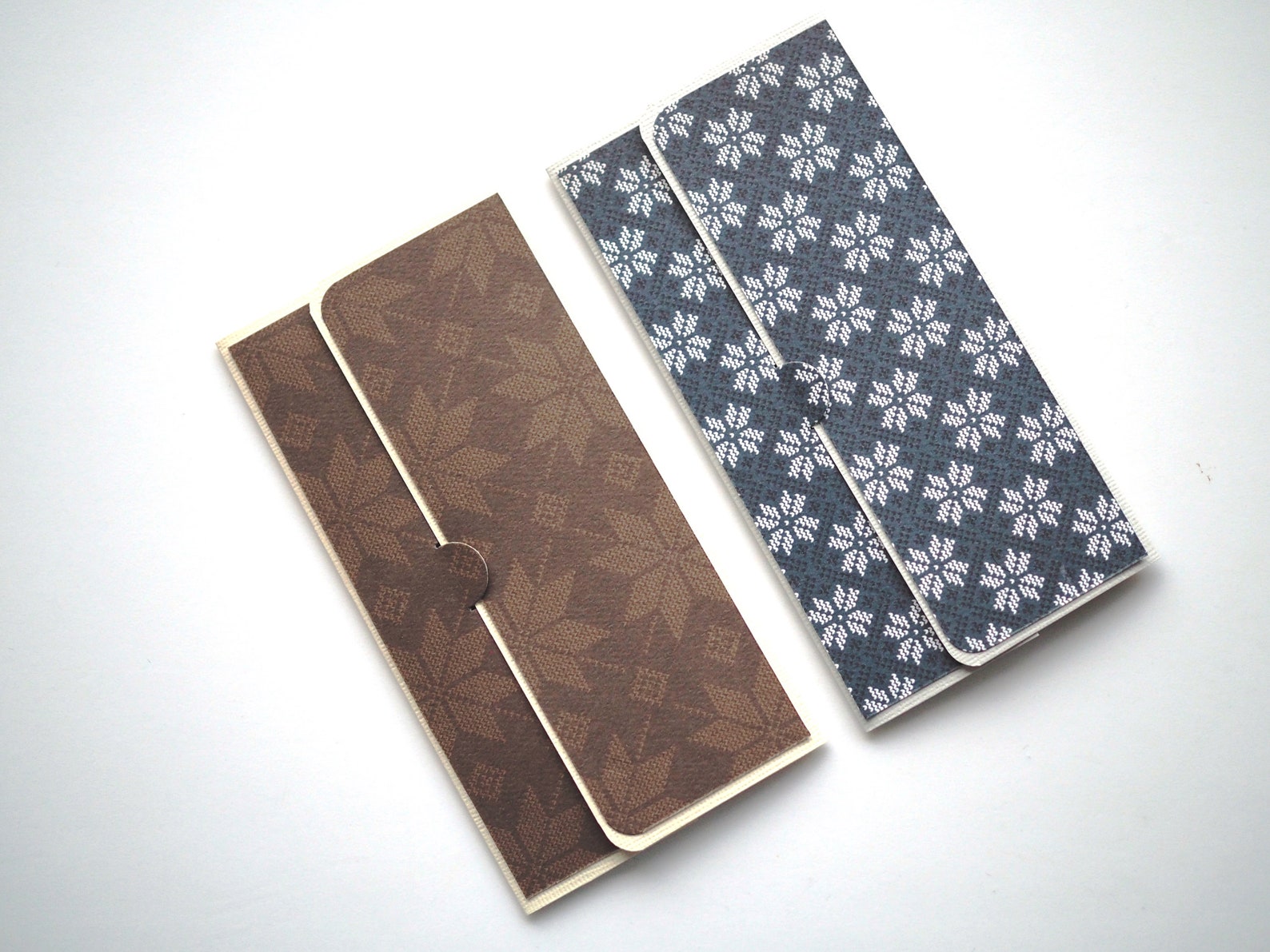 Blue and Brown Classic Songket Design Long Money Envelopes and Voucher ...