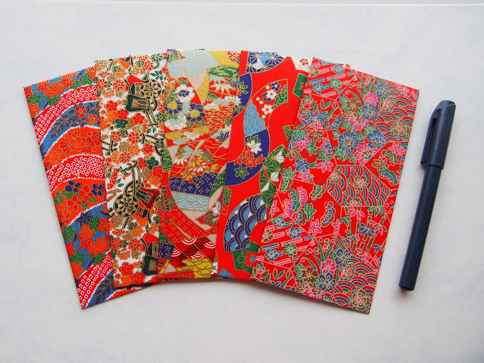 Jumbo Red Premium Origami Money Envelopes for Chinese New Year--set of ...