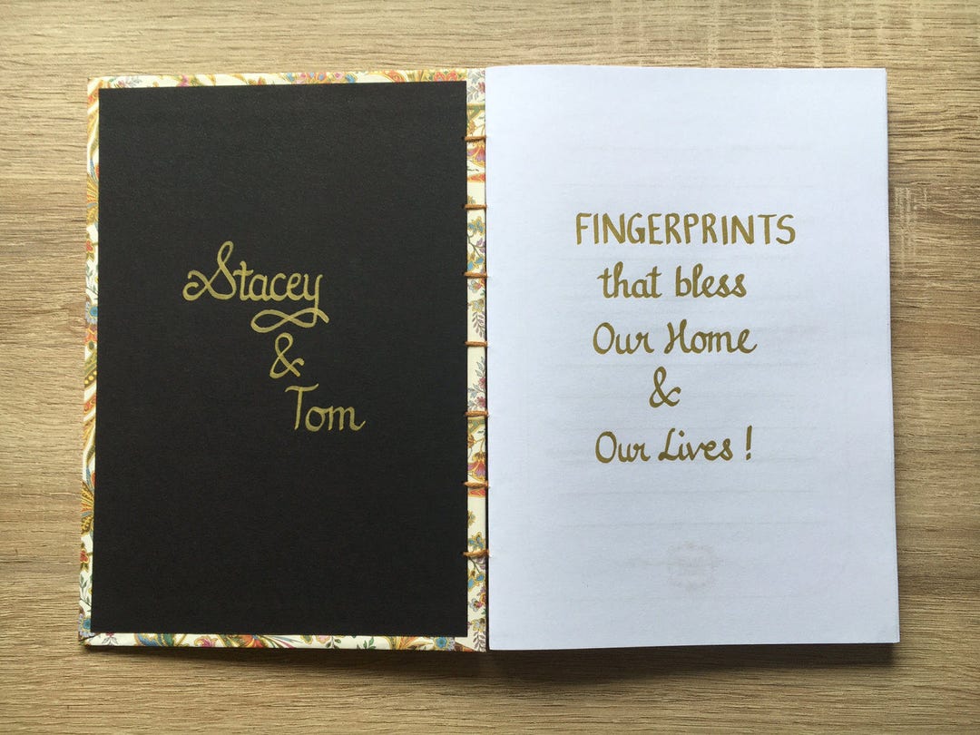 Personalized Calligraphy for Hand-bound Notebooks - Etsy