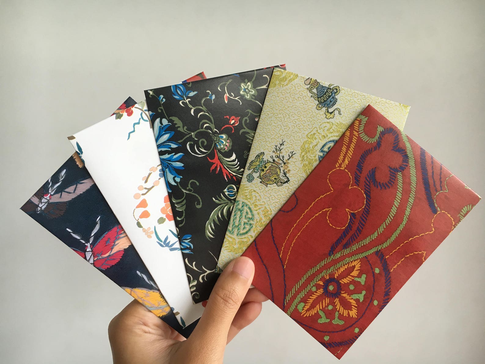 Classic Chinese Embroidery Patterns Money Envelopes for Lunar New Year ...