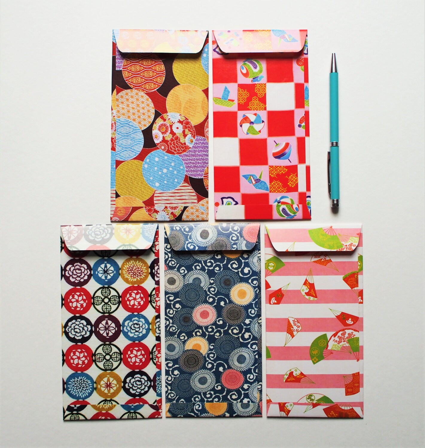 Playful and Colourful Jumbo-sized Money Envelopes, Voucher Holders or ...