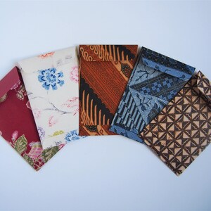 Modern Batik Money Envelopes for Eid--set of 5 in Wide Design, for Him ...