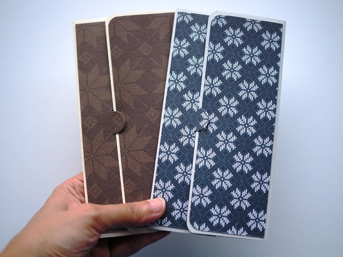 Blue and Brown Classic Songket Design Long Money Envelopes and - Etsy