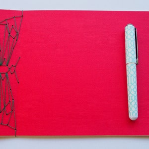 Handmade Notebooks With Unique Hand-bound Decorative Designs in Red ...