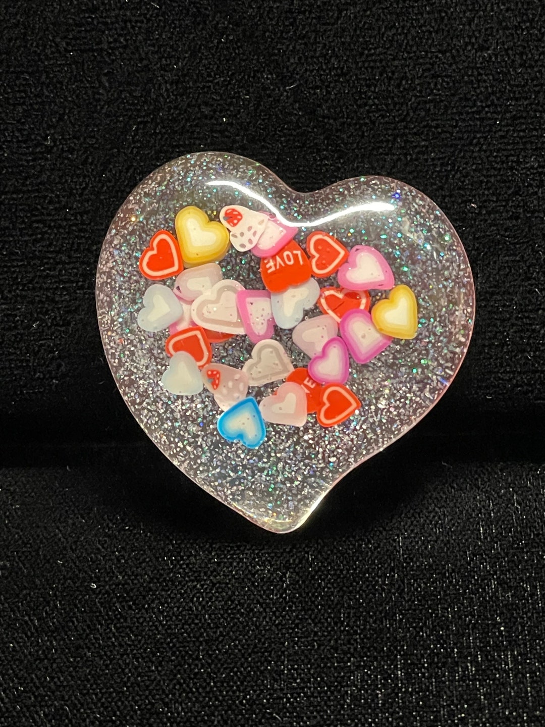 Pocket Hug, Friendship Token, Resin Heart, Pocket Charm. - Etsy