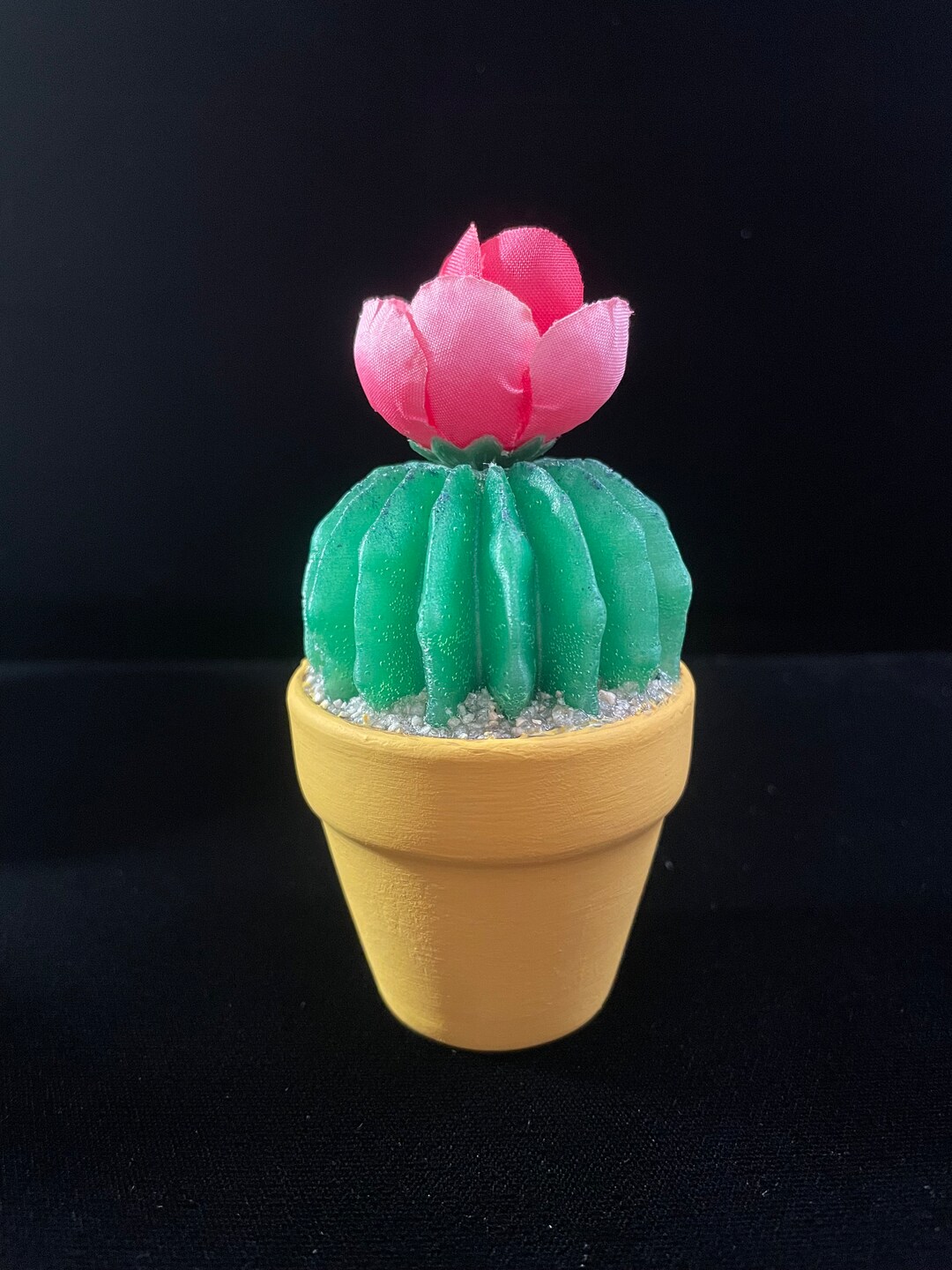 Resin Cactus, Potted Resin Cactus, Potted Plant, Flowering Cactus ...