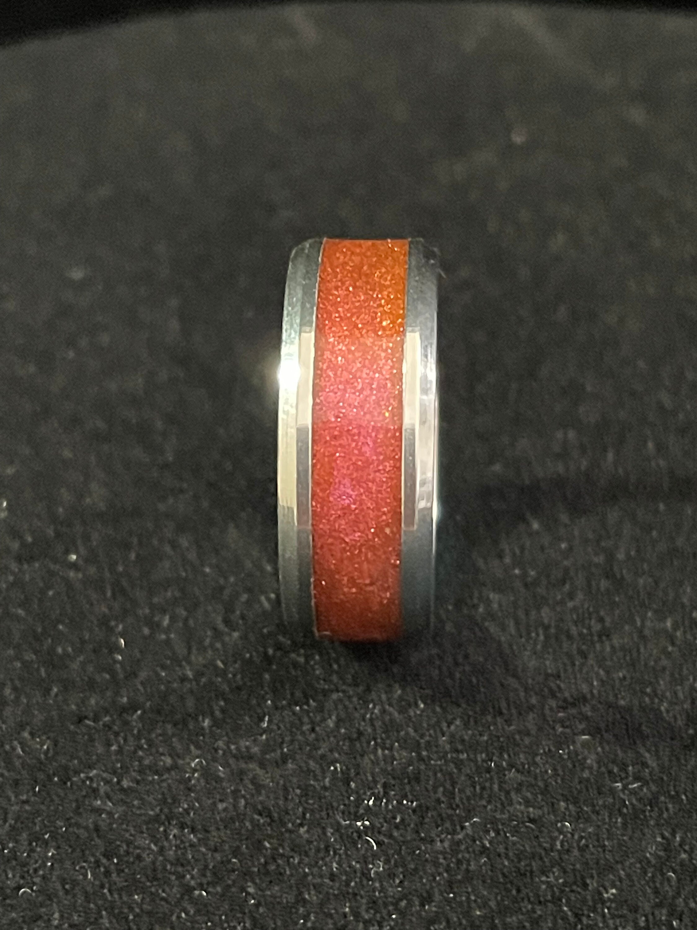 Resin Inlay Ring, Copper Color Inlay Ring, Beautiful Ring, Mens Ring ...