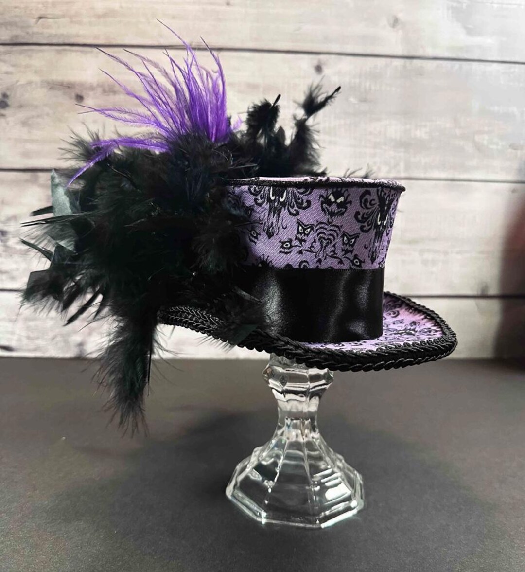 Haunted Mansion Mini Hat, Mini Hat,disneybound,cosplay Hat,feathered ...