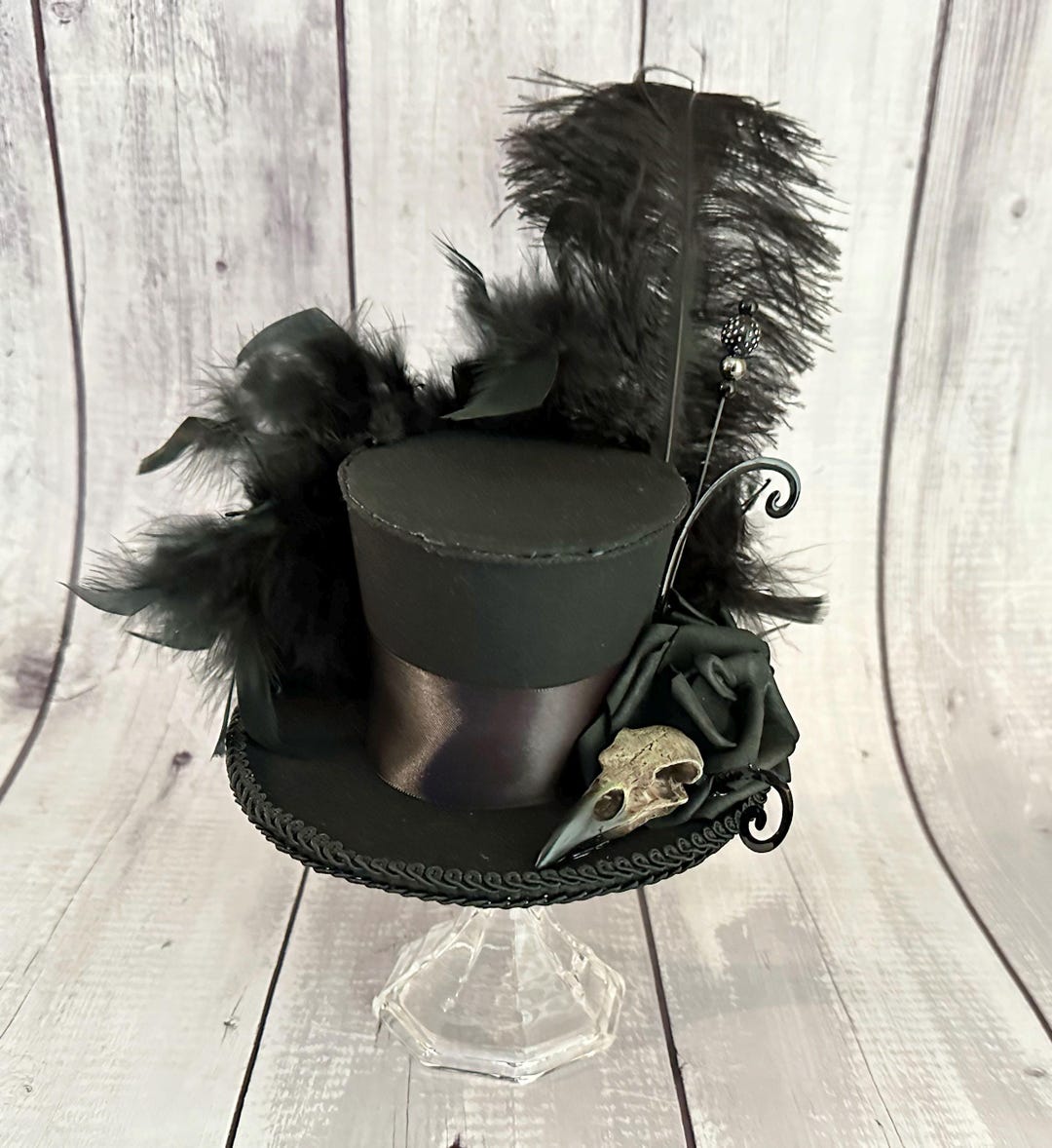 Mini Top Hat,mini Gothic Black Hat,victorian, Edwardian,occult ...