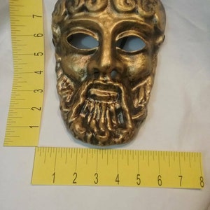 Greek God Zeus Mask. Renaissance Faire, Masquerade Party, Halloween ...