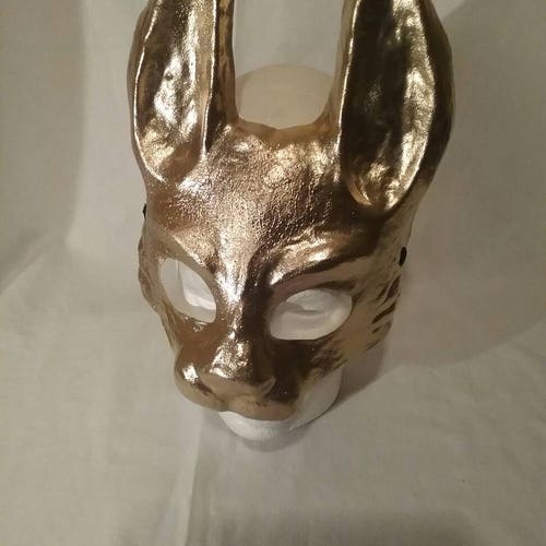 Holographic vertigo Bunny Mask Fetish Rabbit - Etsy