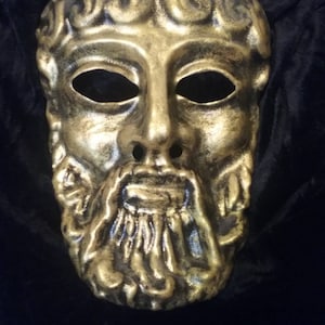 Greek God Zeus Mask. Renaissance Faire, Masquerade Party, Halloween ...