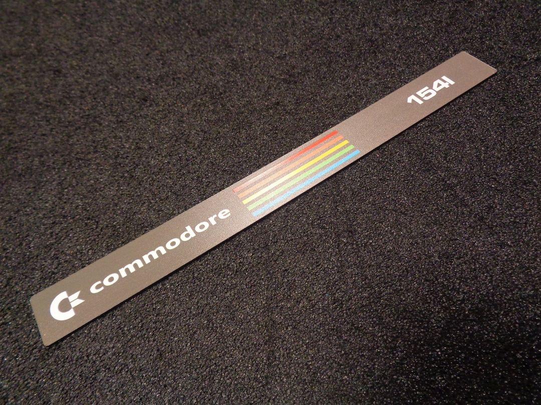 Commodore 1541 Label / Aufkleber / Badge / Logo Silver 185mm X 18mm ...