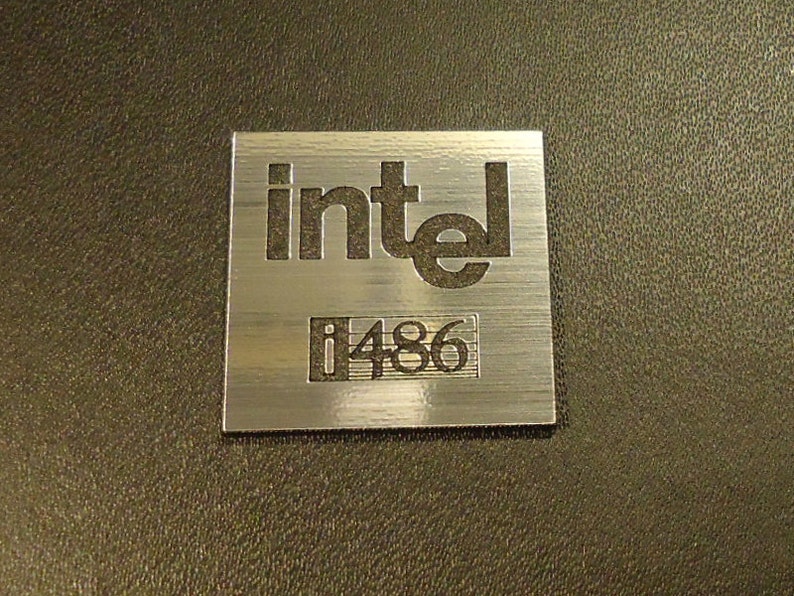 Intel 486 Label / Logo / Sticker / Badge 25 X 25 Mm 285d - Etsy