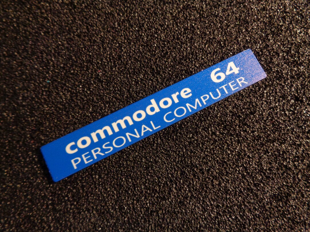 Commodore C64 Blue White Label / Aufkleber / Sticker / Badge / Logo 7 ...