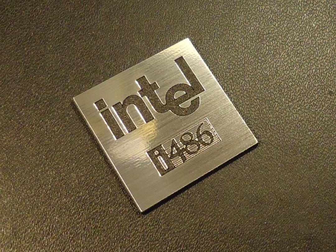 Intel 486 Label / Logo / Sticker / Badge 25 X 25 Mm 285d - Etsy