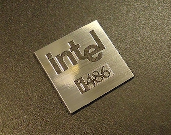 Intel 486 DX Label / Logo / Sticker / Badge 25 X 25 Mm 285b | Etsy
