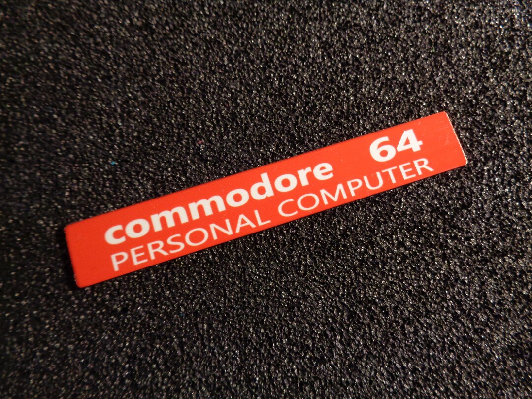Commodore C64 Red White Label / Aufkleber / Sticker / Badge / Logo 7 ...