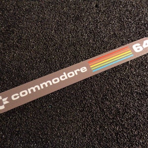 Commodore C64 Case Label / Aufkleber / Sticker / Badge / Logo 11cm X 1 ...
