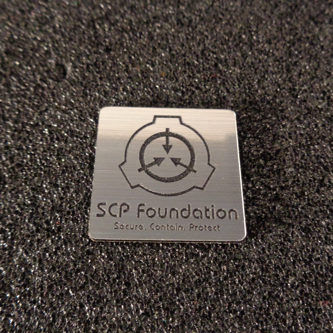 SCP Foundation Logo Label Decal Case Sticker Badge Silver 532 - Etsy