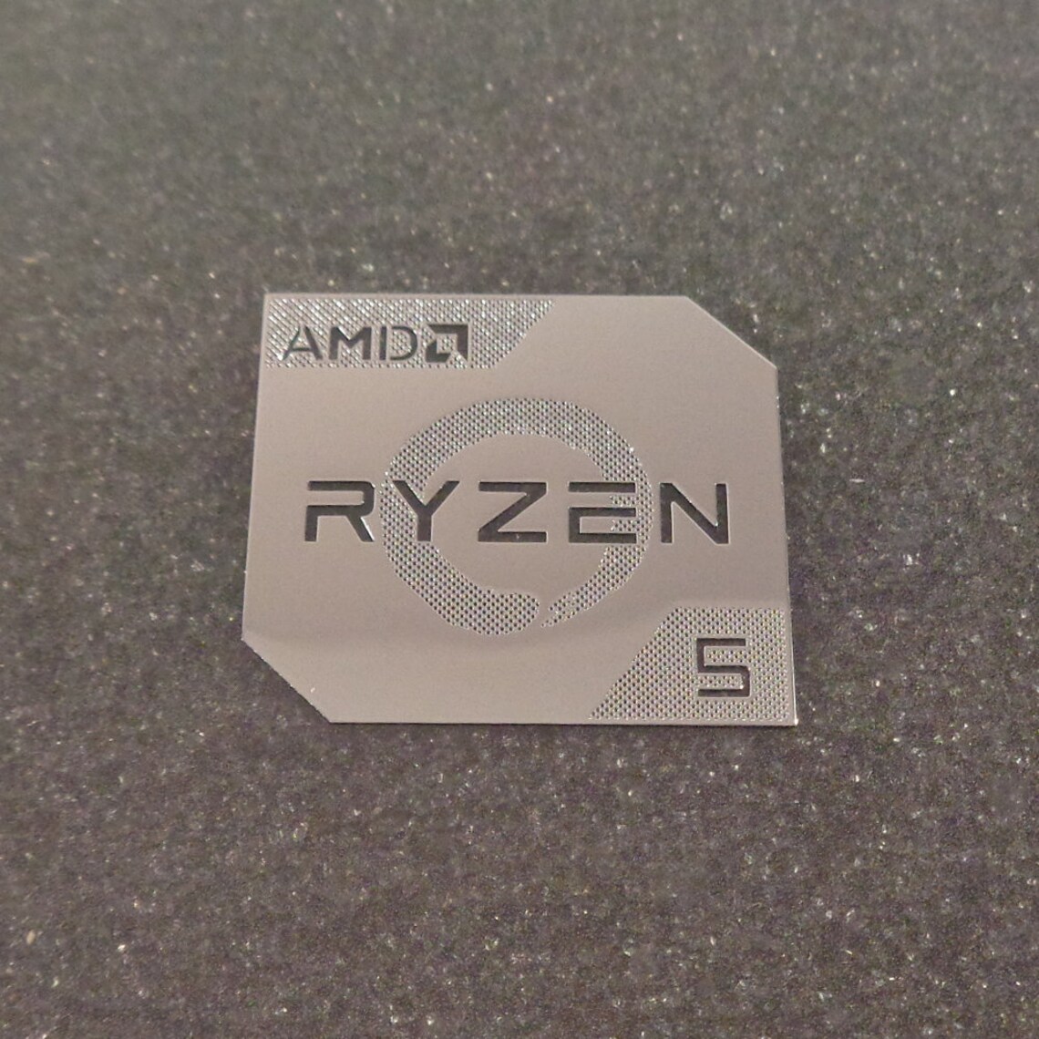 AMD RYZEN 5 Cpu PC Logo Label Decal Case Sticker Badge Silver | Etsy