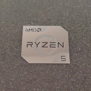 AMD RYZEN 5 Cpu PC Logo Label Decal Case Sticker Badge Silver 450b - Etsy