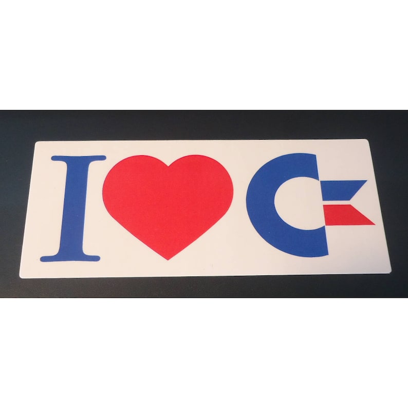 I Love Commodore C64 Label / Aufkleber / Sticker / Badge / | Etsy