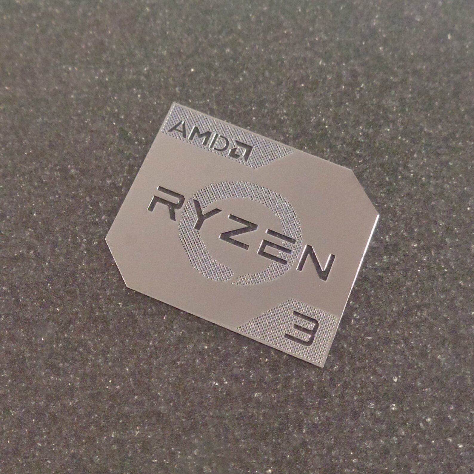 AMD RYZEN 3 Cpu PC Logo Label Decal Case Sticker Badge Silver - Etsy