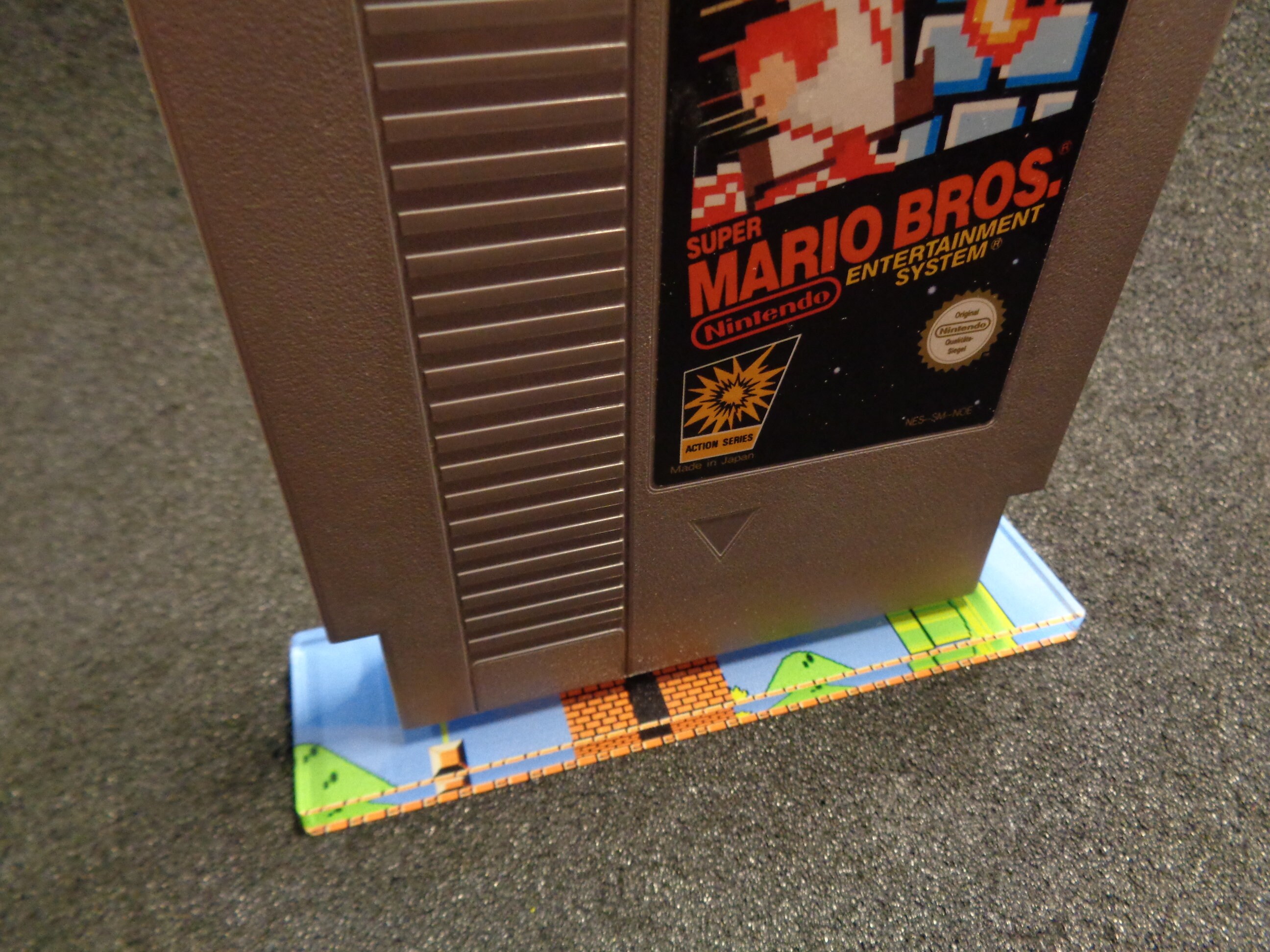 Custom Mario Bros NINTENDO NES Game Cartridge Display Stand - Etsy