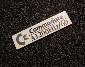 Commodore Amiga 1200 Logo / Sticker / Badge Brushed Aluminum | Etsy