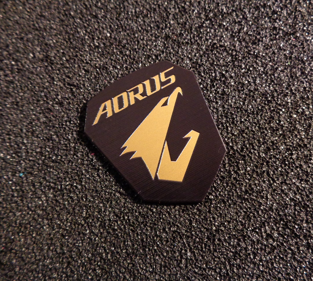 Gigabyte Aorus Gaming Label / Aufkleber / Sticker / Logo 30 X 35mm 462b ...