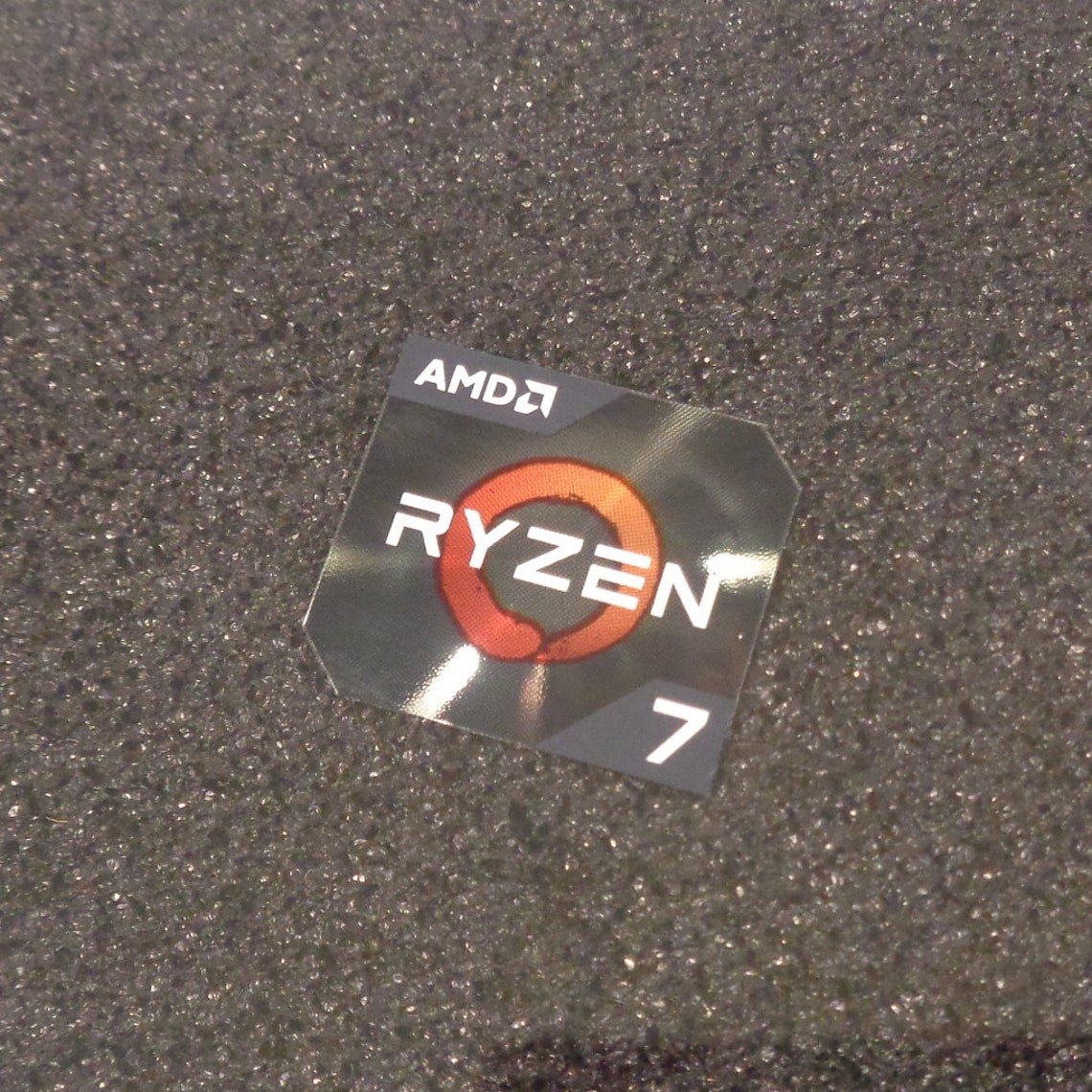 AMD RYZEN 7 Cpu PC Logo Label Decal Case Sticker Badge 450d | Etsy