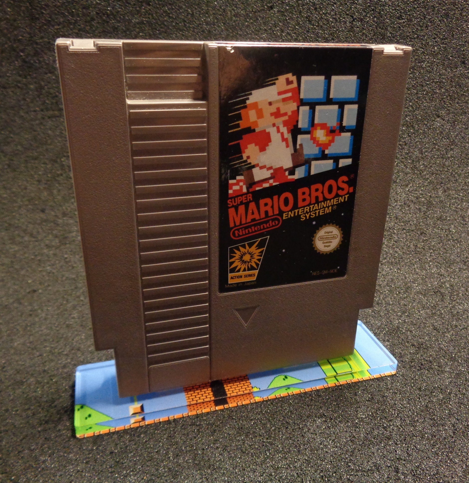 Custom Mario Bros NINTENDO NES Game Cartridge Display Stand - Etsy
