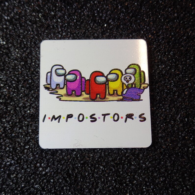 Among Us Impostor PC Case Logo Label Decal Sticker Badge | Etsy