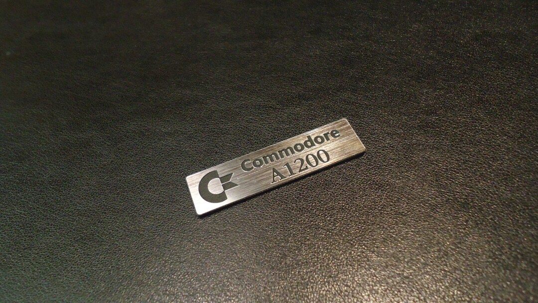 Commodore Amiga 1200 Logo / Sticker / Badge Brushed Aluminum - Etsy