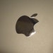 Apple Label / Aufkleber / Sticker / Badge / Logo Metal/chrome 24mm X ...