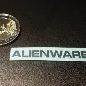 ALIENWARE Label / Aufkleber / Sticker / Badge / Logo 50mm X 6mm 097 ...