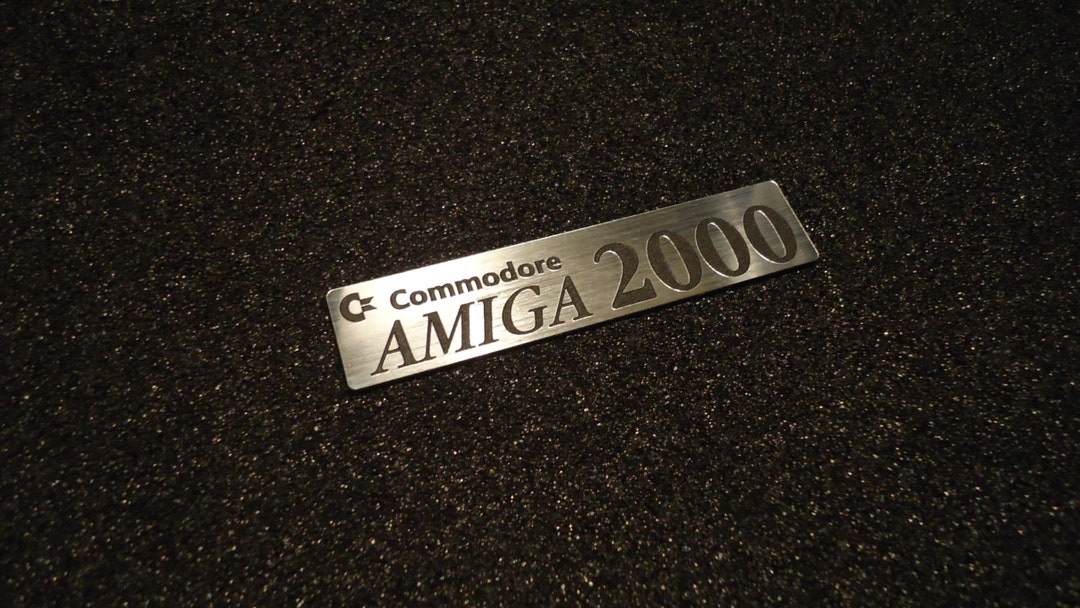 Amiga 2000 Label / Aufkleber / Sticker / Badge / Logo Silver - Etsy ...