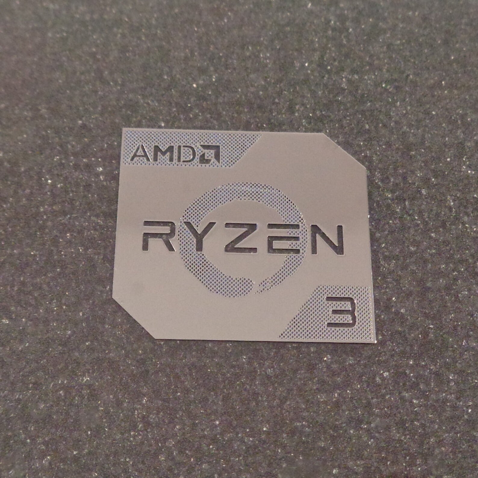 AMD RYZEN 3 Cpu PC Logo Label Decal Case Sticker Badge Silver | Etsy