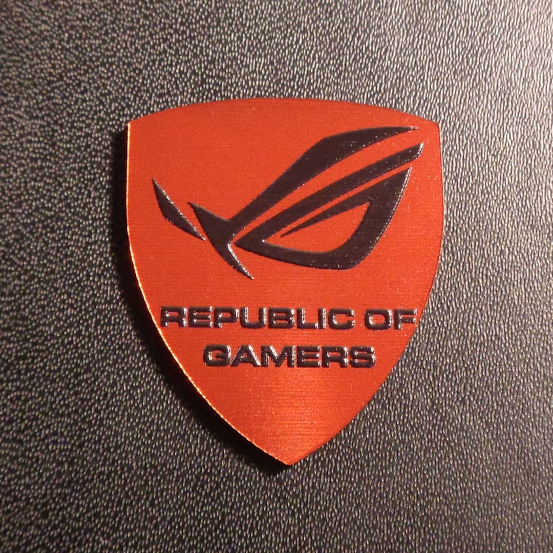 Asus Republic of Gamers ROG Label / Aufkleber / Sticker / Logo 30 X ...