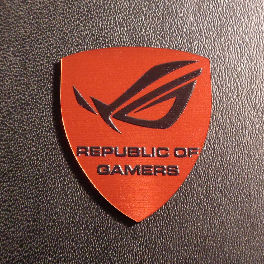Asus Republic of Gamers ROG Label / Aufkleber / Sticker / Logo - Etsy