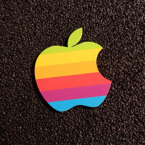 Apple Label / Aufkleber / Sticker / Badge / Logo Metal/chrome - Etsy